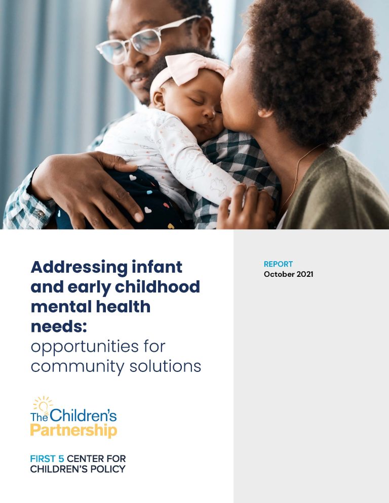 Addressing Infant and Early Childhood Mental Health Needs ...